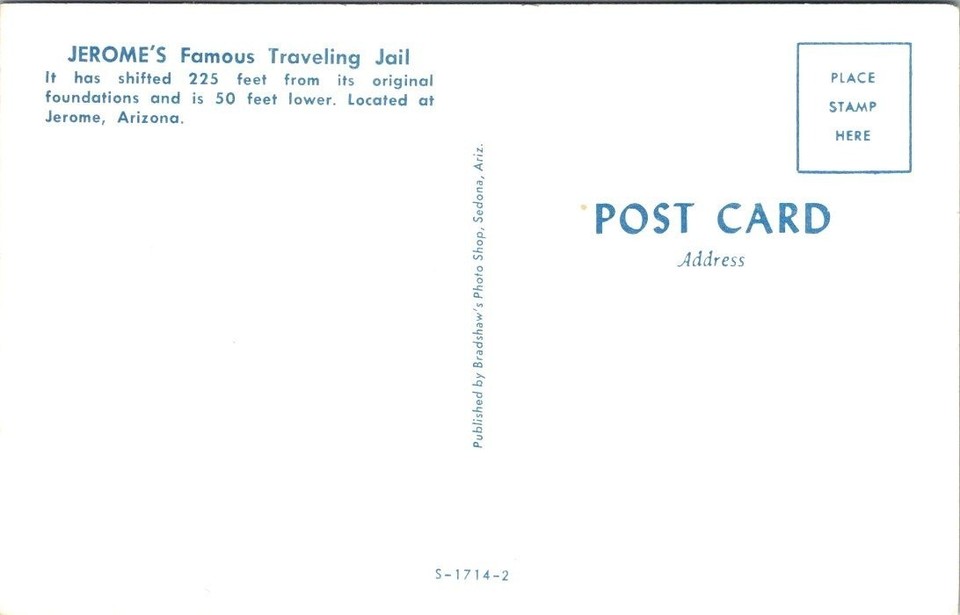 Jeromes Famous Traveling Jail Postcard | eBay