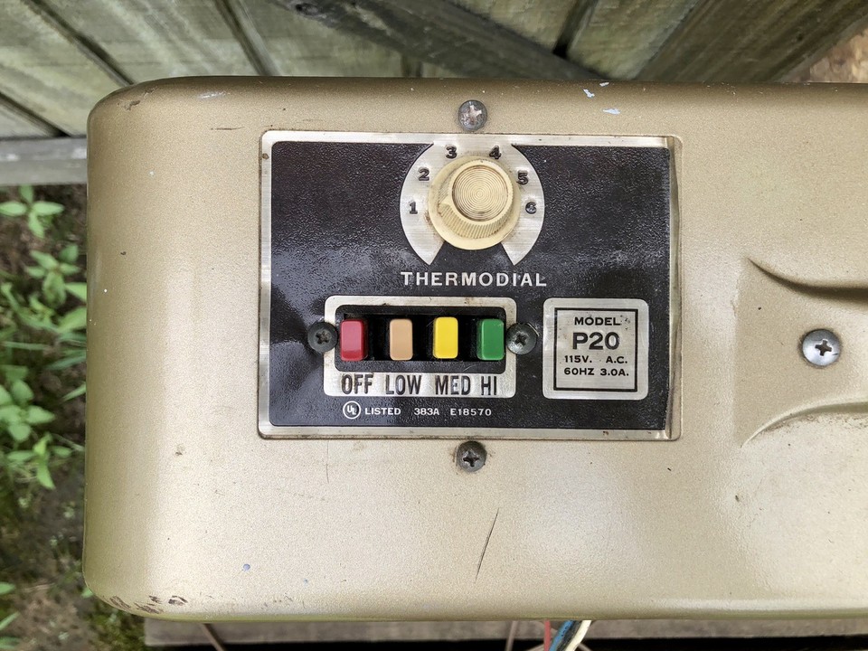 Vintage Frigid 20" Box Fan Model P20 With Thermodial Metal Blades FOR ...