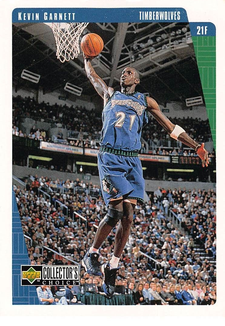 1997-98 Upper Deck Collector's Choice Kevin Garnett #80 NM/MT MINN ...