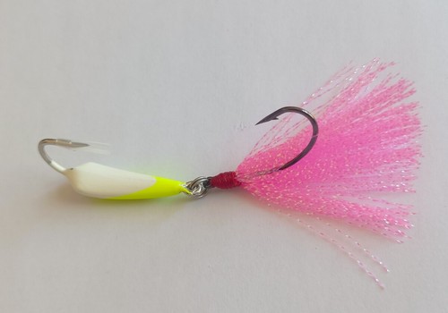 5Pack Fishing Pompano Jig with Flash Teaser Hooks Surf Fishing Jigs 1/4 ...