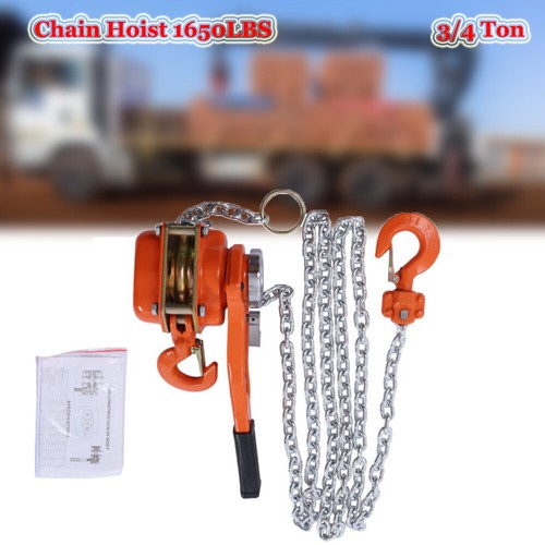 Hoist Come Along Puller Ratchet Type Lever Block Chain 10FT Lifting 0 ...