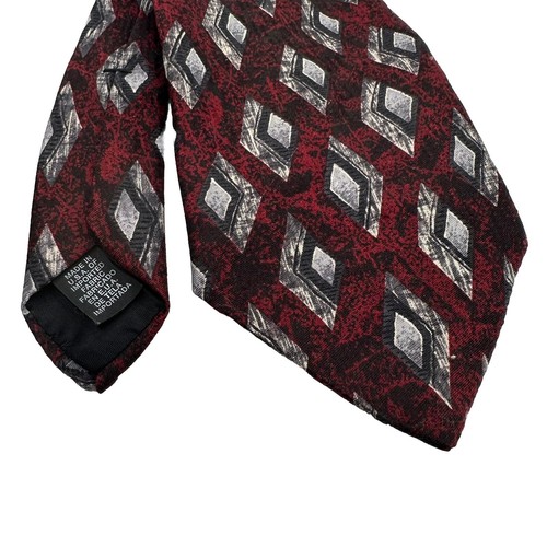 Town Craft Classic Style Polyester Crimson Red Neck Tie | eBay