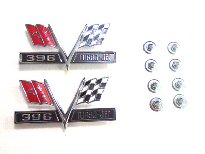 1965-1967 Chevelle Nova El Camino Camaro 396 Turbo Jet Fender Flag ...