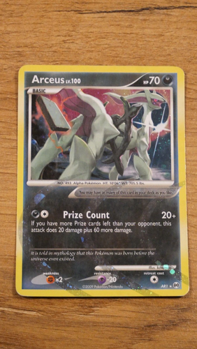 ARCEUS HOLO - POKÉMON AR1 PLATINE VAINQUEURS SUPRÊMES FR | eBay