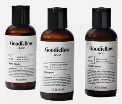 Goodfellow & Co Men's On The Go Set 4 ounces Each Body Wash/Shampoo ...