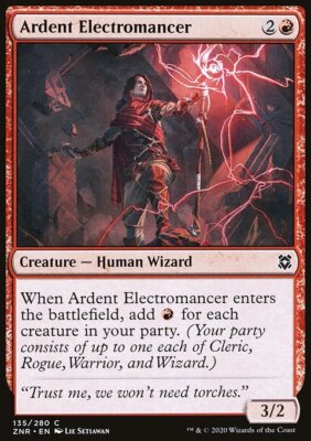MTG Magic the Gathering Ardent Electromancer (135/457) Zendikar Rising ...