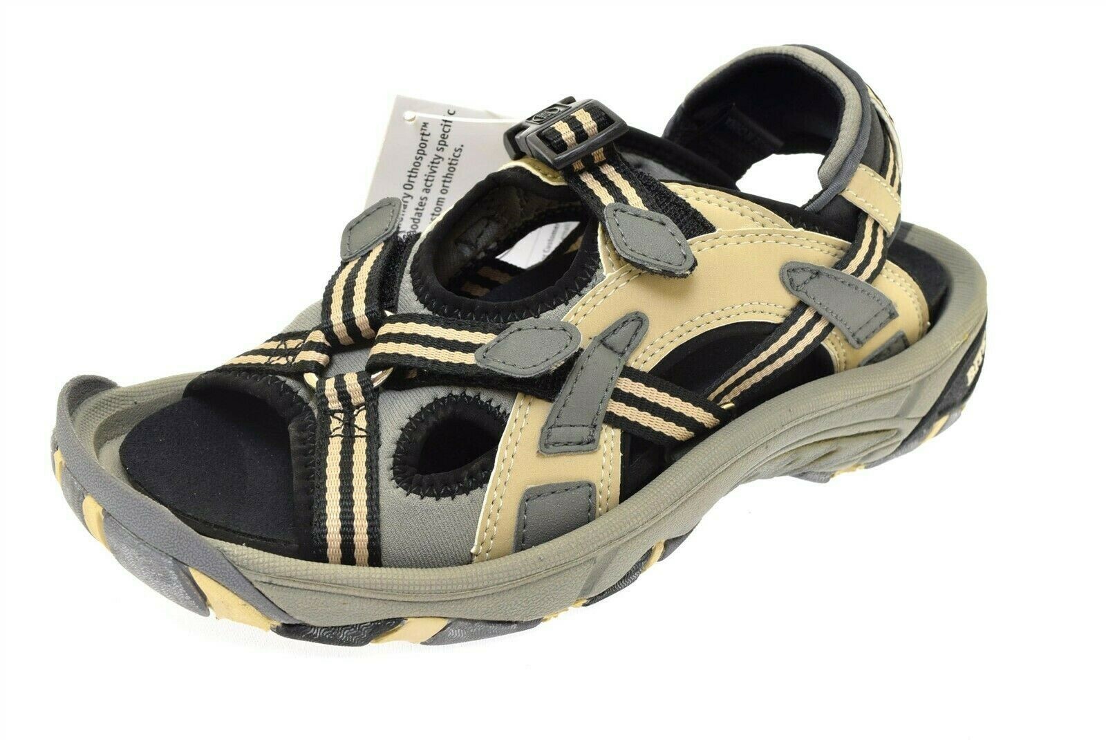 Women's BITE Sandals Comfort Orthotic Sport Tan Black Xtension OS 6 US ...