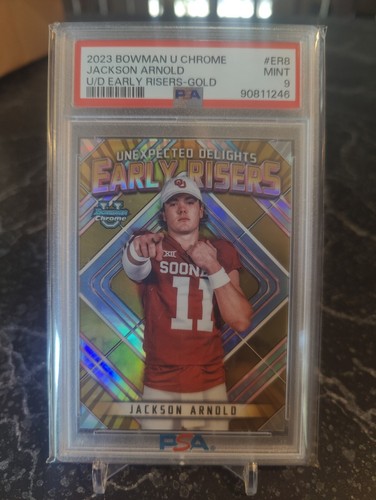 Jackson Arnold Early Risers Gold /50 2023 Bowman Chrome U University ...