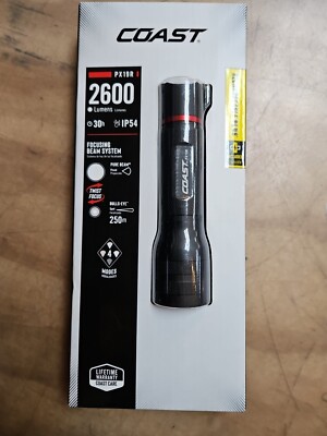 Coast PX19R 2600 Lumens Rechargeable Plus Flashlight - Brand New ...