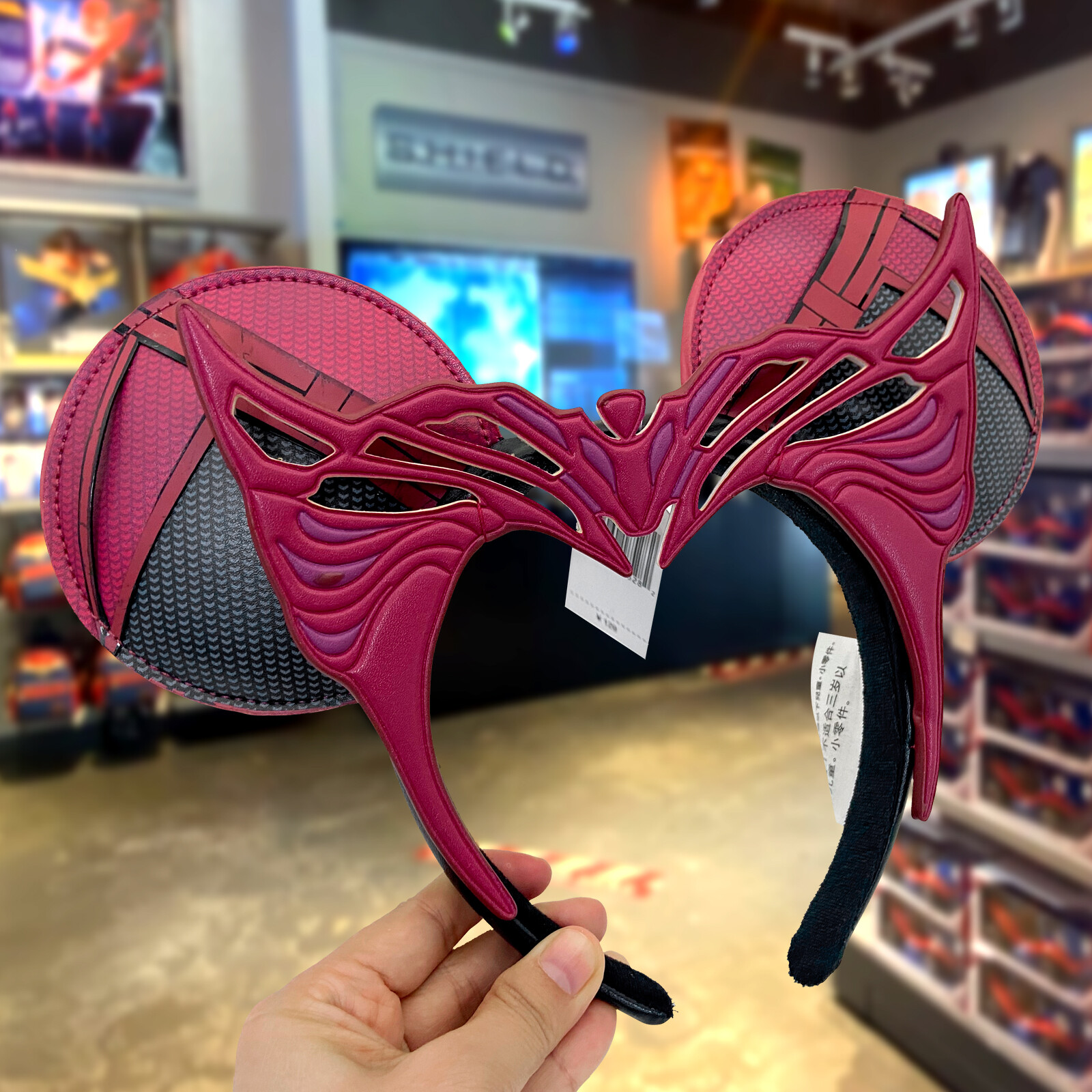 Disney Parks Marvel Scarlet Witch Minnie Ears Headband Wanda Maximoff ...