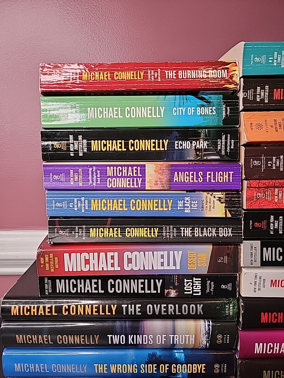 MICHAEL CONNELLY Complete (#1-24) Set HC PB Mixed Books HARRY BOSCH ...