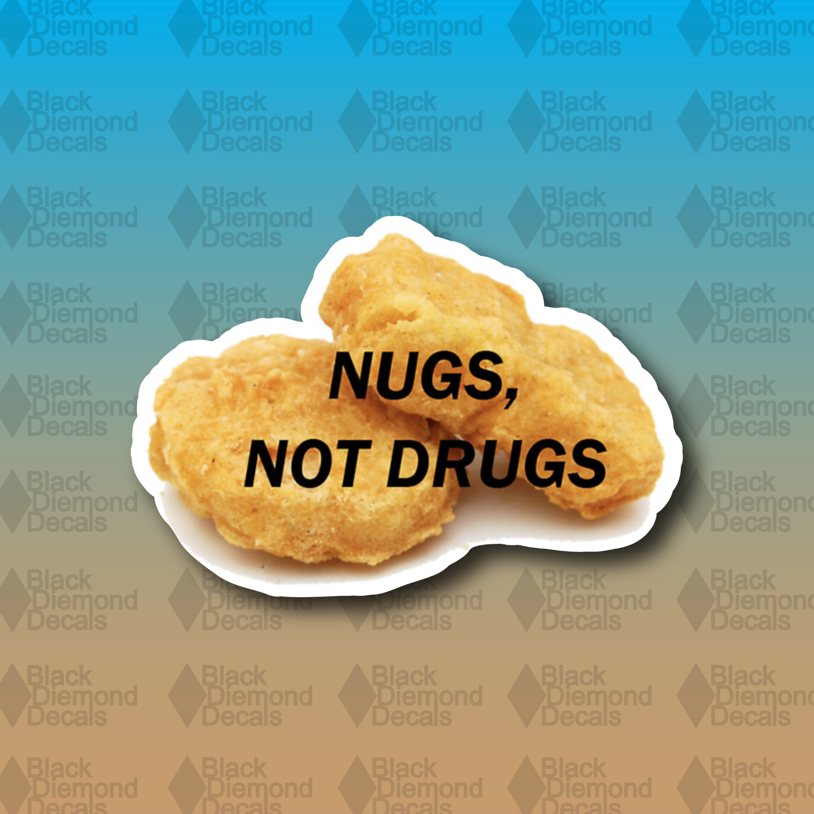 Nugs not Drugs Chicken Nugget MEME Rare 3" JDM Funny Custom Vinyl Decal ...