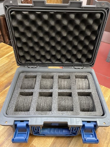 INVICTA GRAY 8-SLOT HARD WATERPROOF WATCH COLLECTOR CASE STORAGE BOX ...