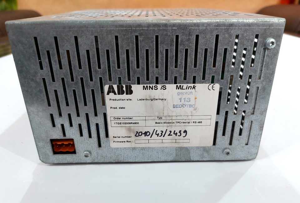 ABB 1TGE102009R4800 Control Unit MNS iS MLink | eBay