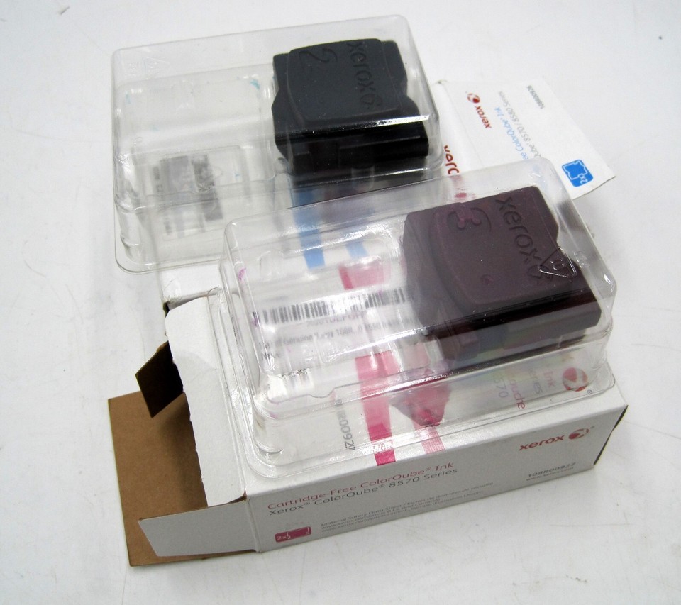 Genuine Xerox 8570/8580 Magenta Cyan Solid Ink ColorQube 108R00927 ...