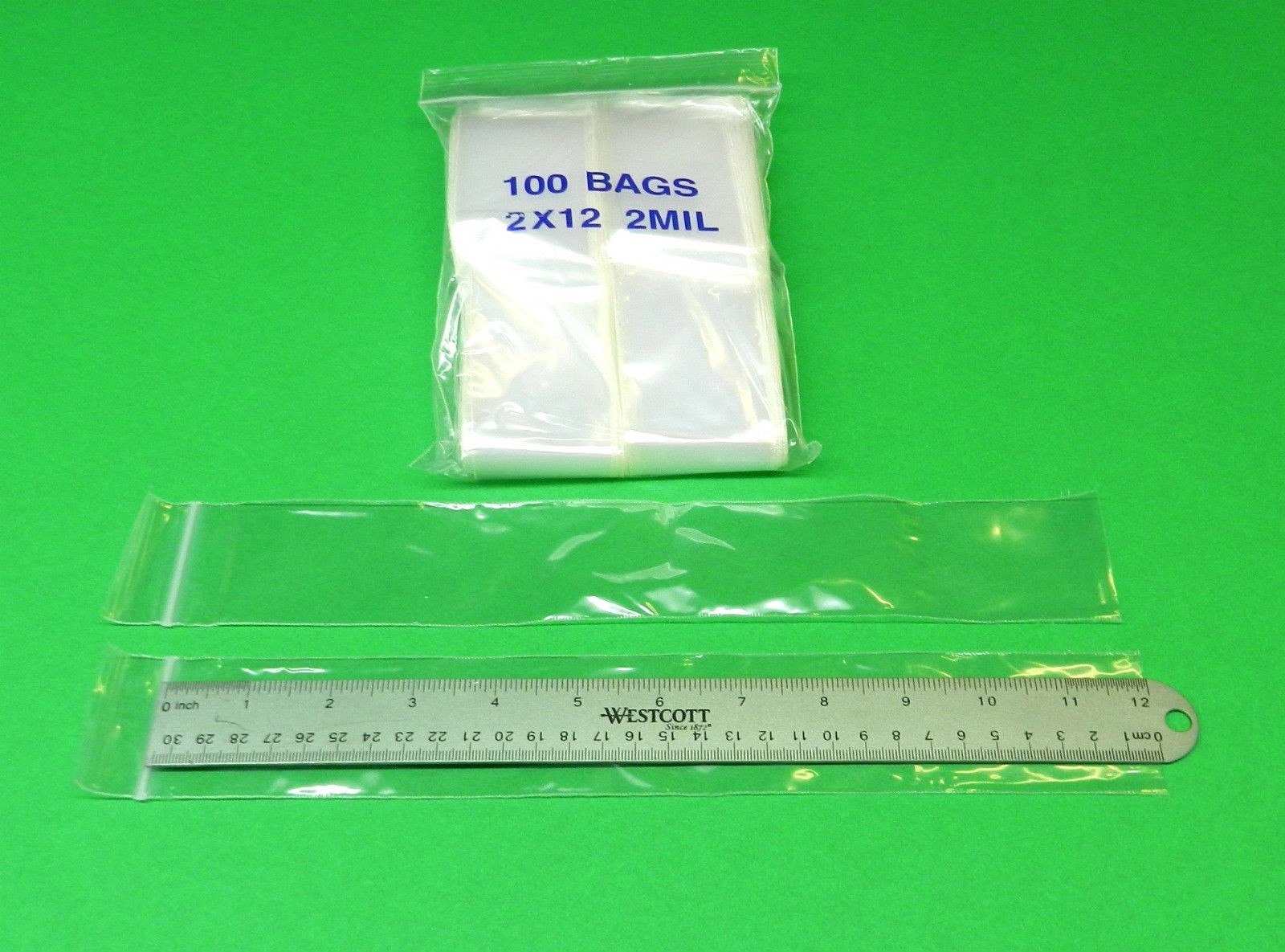 2x12 Zippit Reloc Bags Clear 2 Mil Poly 100 Pcs Reclosable Zip Seal ...