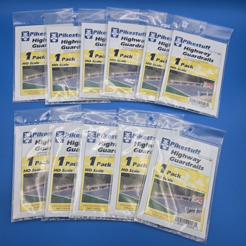 HO Scale Highway Guardrail Kit Pikestuff LOT OF 11 | eBay