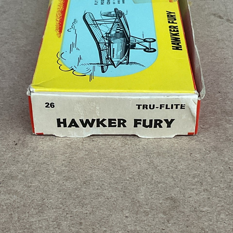Veron Tru - Flite Kits Hawker Fury Flying Scale Wood Model Kit | eBay