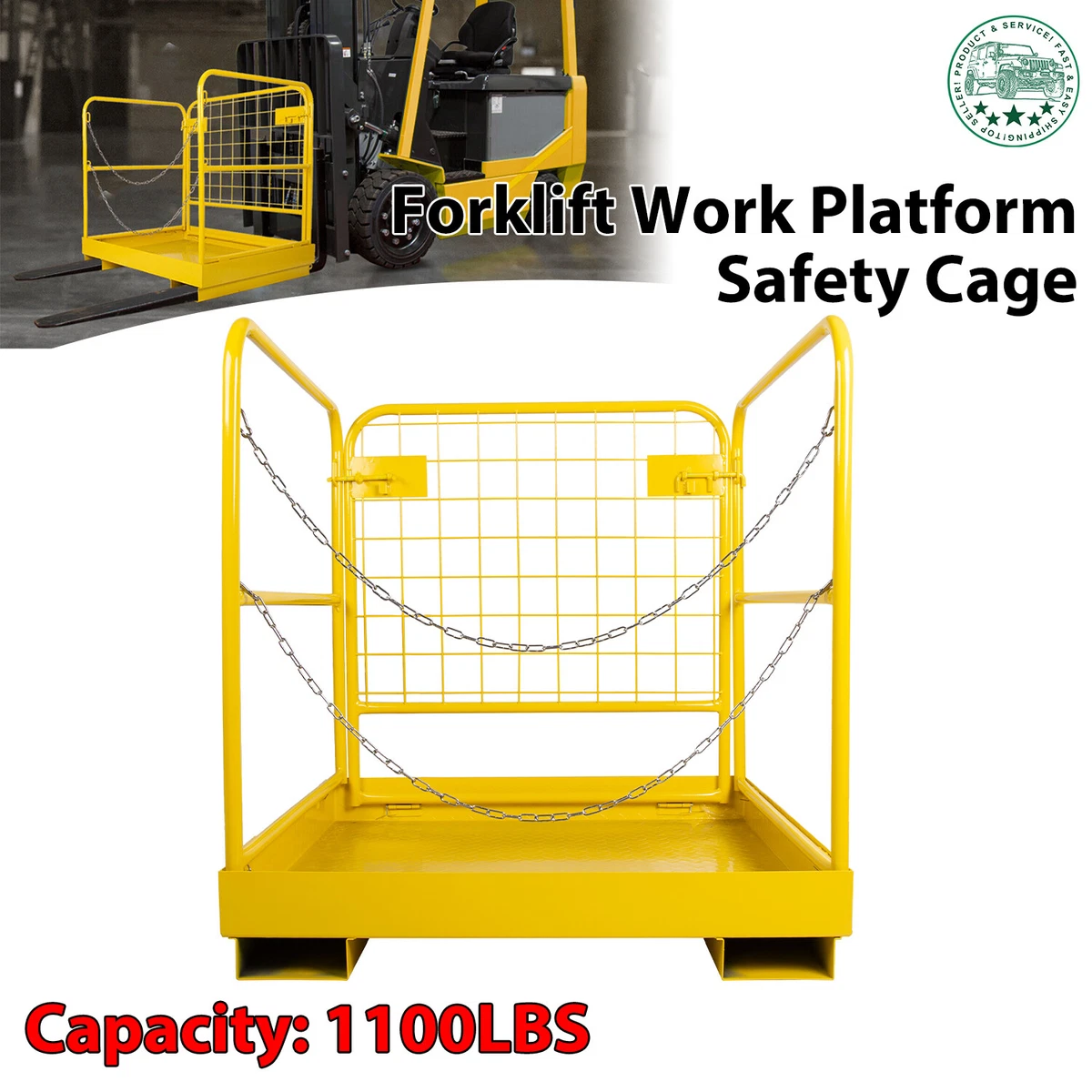 36'X36' Work Platform Collapsible Lift Basket Pallet Loader, 49% OFF