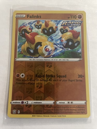 Falinks 083/163 Reverse Holo Battle Styles Pokemon TCG Card NM ...