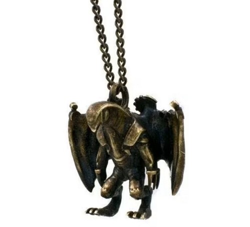 Bioshock Infinite Songbird Figure Brass Pendant Necklace Chain 24" COA ...