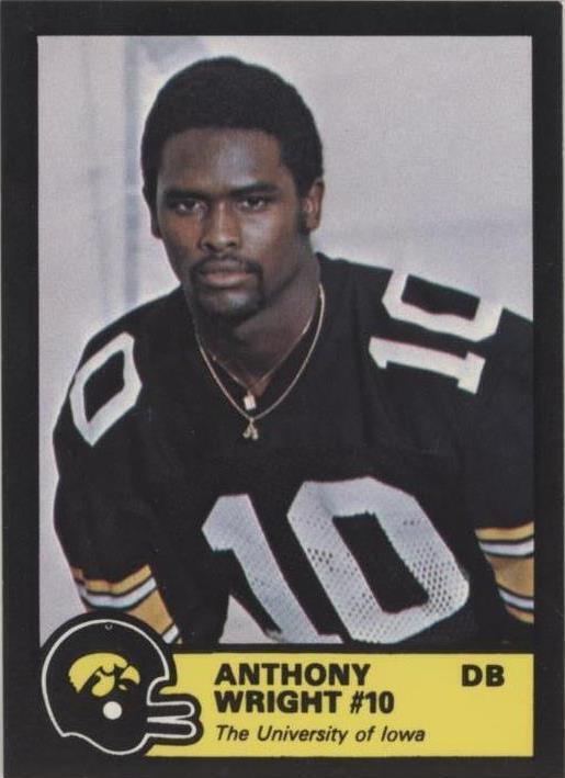 1987 Iowa Hawkeyes Team Issue - Anthony Wright (RC) for sale online | eBay