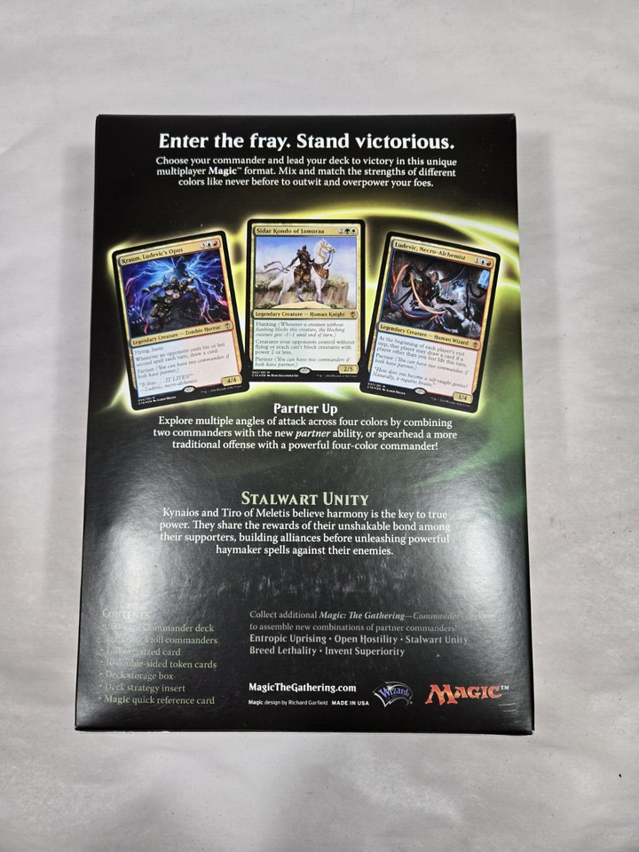 Magic the Gathering MTG 2016 Commander Deck - Stalwar Unity, SEALED | eBay