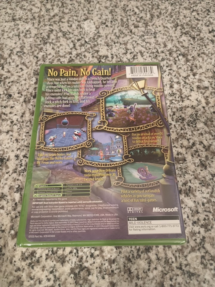 XBOX - VOODOO VINCE Game COMPLETE New FACTORY SEALED Y-Folds ...