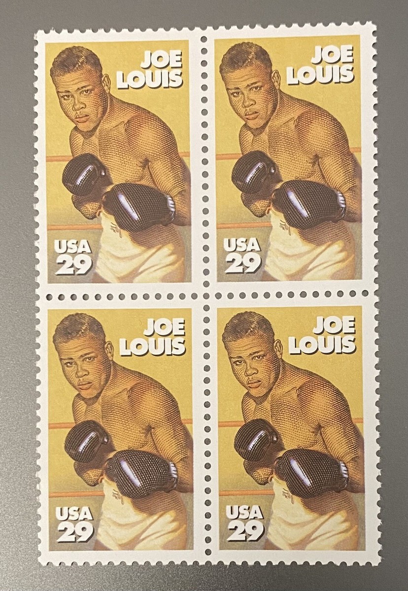Joe Louis Stamp Sold At Auction: Rare 1938 Boxing Advertisement Poster