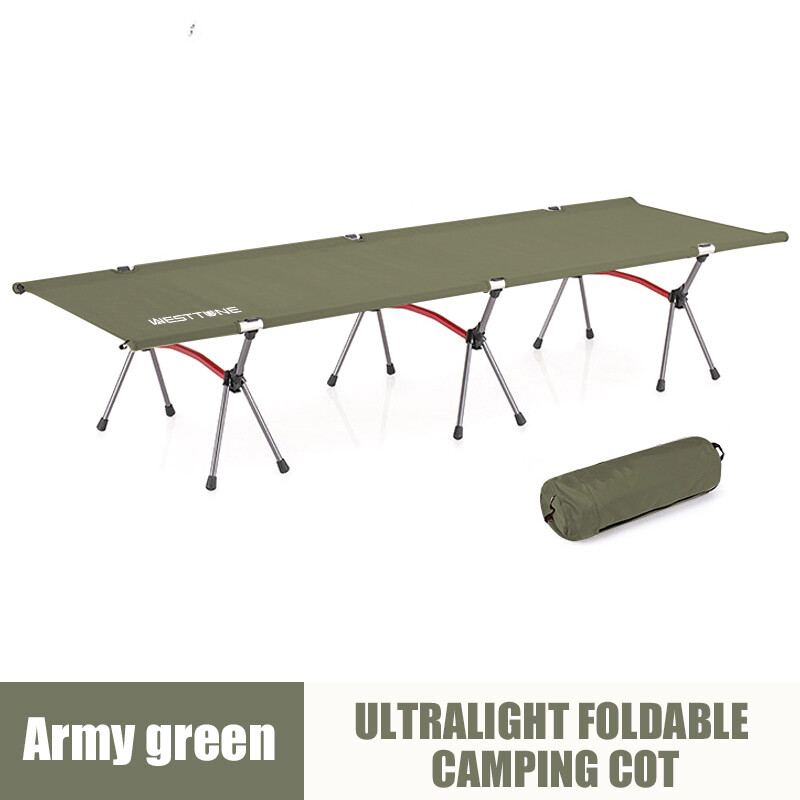 330 pound ultra light folding portable backpacking camping cot with ...