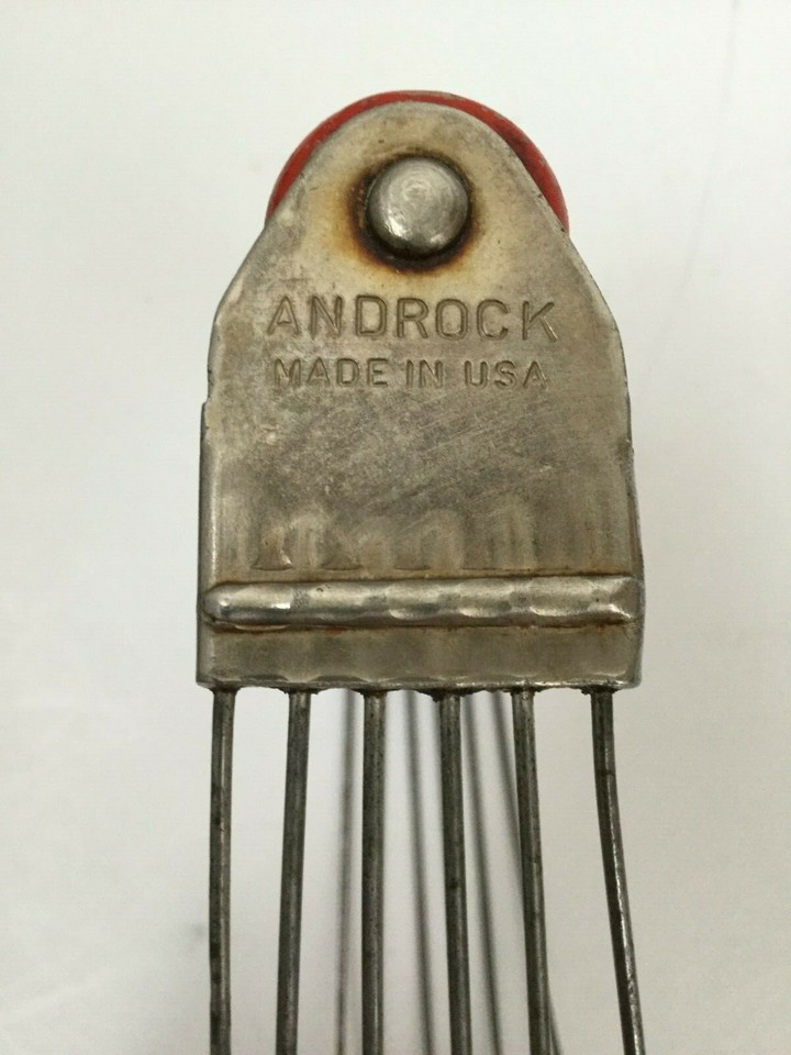 Androck Vintage Pastry Blender Cutter Red Wood Handle Made in USA | eBay