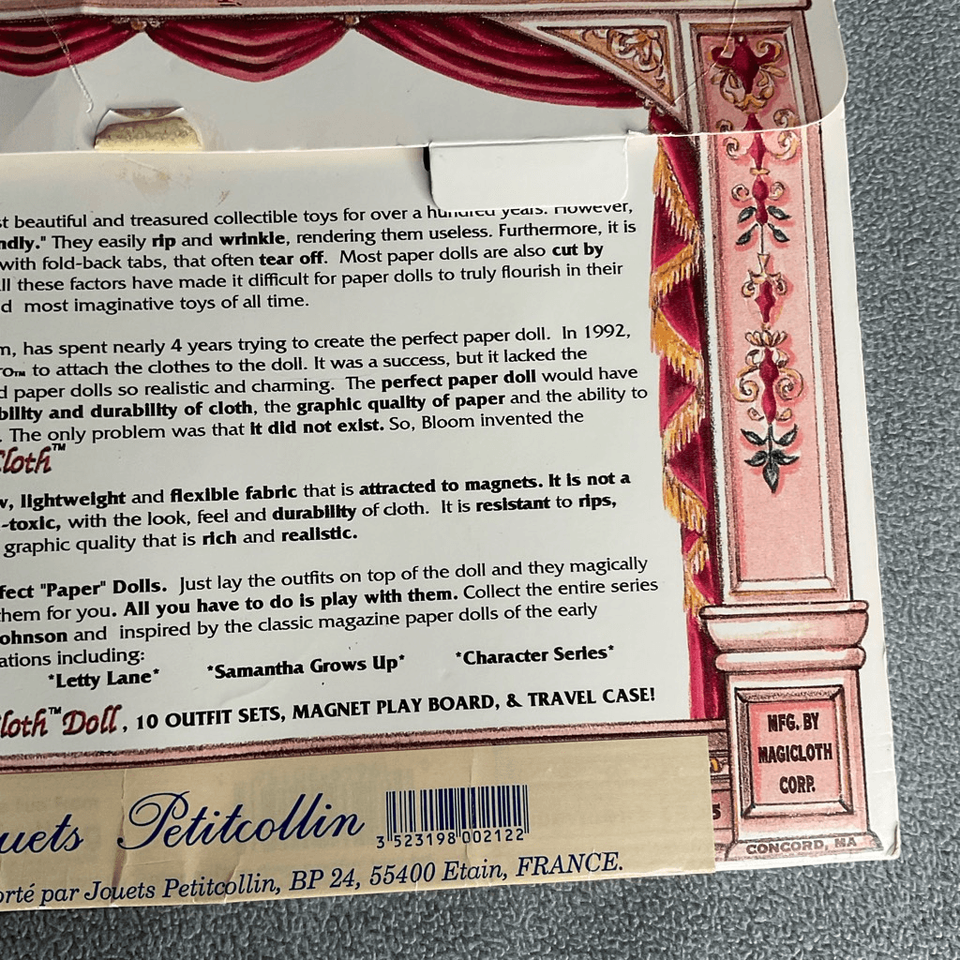 Vintage Magicloth Doll Collection 1995 Magnetic Paper Outfits Cloth | eBay