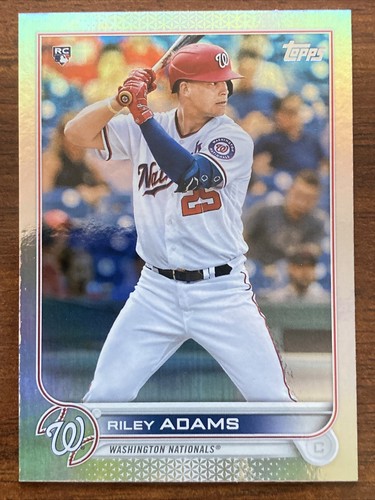 2022 Topps Baseball Riley Adams #158 Silver Foil RC | eBay