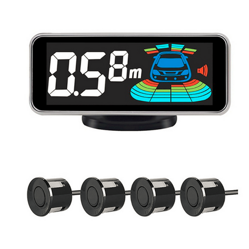 Car Rear Reversing Radars LCD Display Distance Detection Buzzer Sound ...