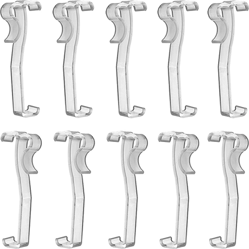 20Pcs Valance Clips 2-1/2'' Window Blinds Hidden Clip Clear Plastic for ...