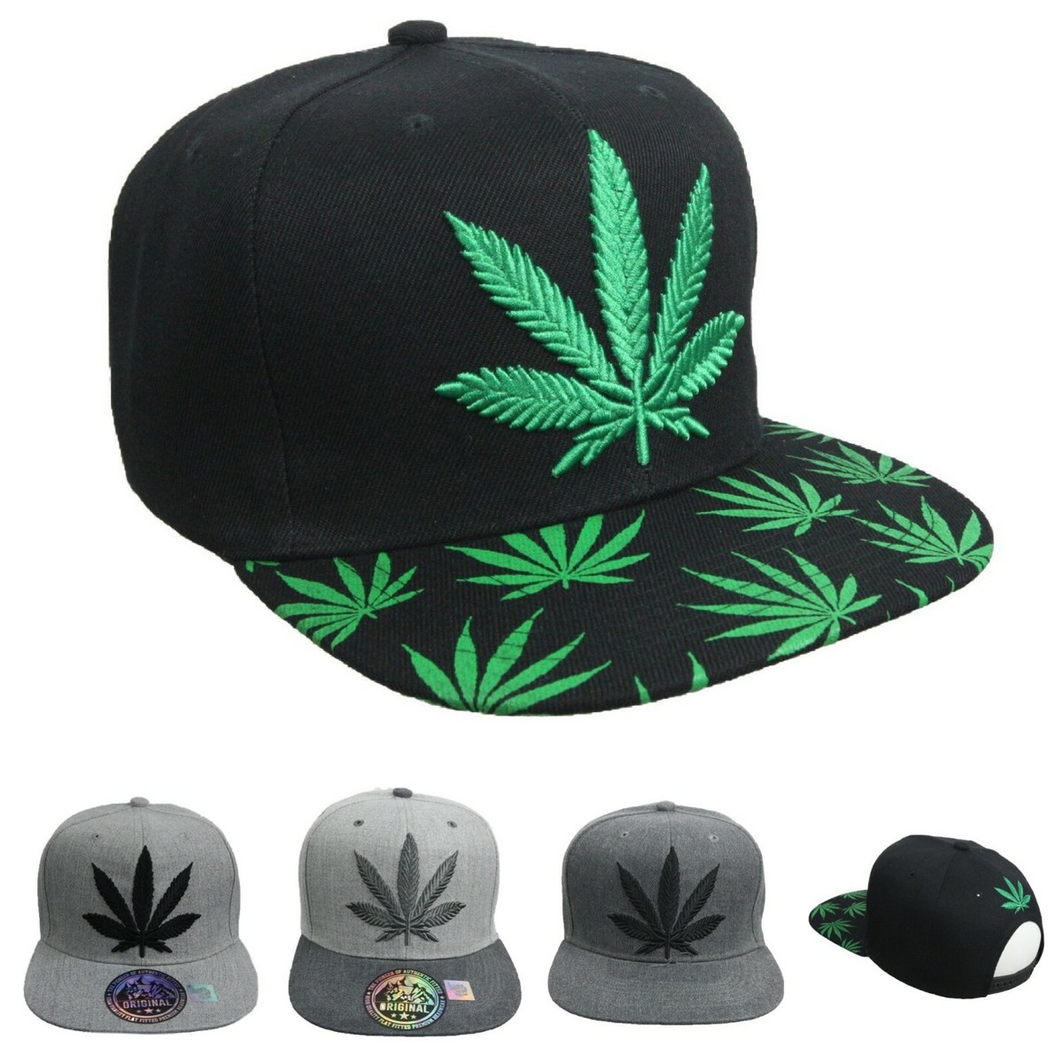 Snapback Feuille De Cannabis Cannabis Snapback Etsy UK