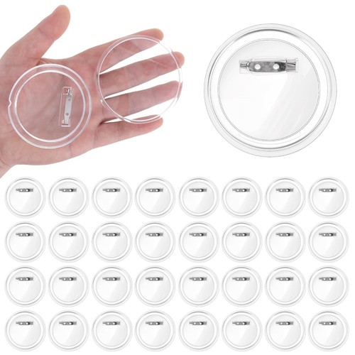 28 Pcs Photo Buttons 3 Inch Clear Button Pins Bulk for Picture, Custom ...