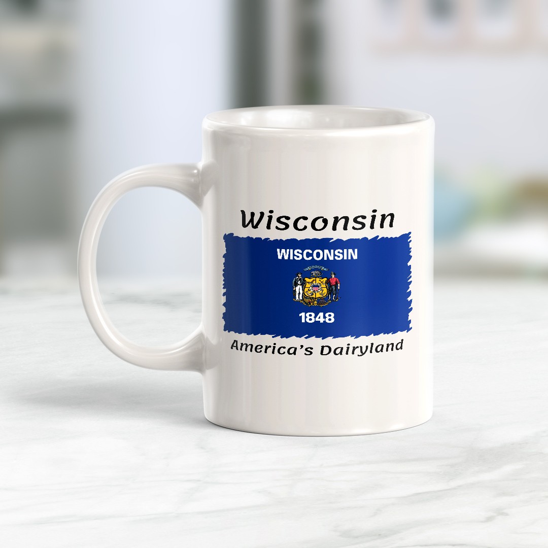 Designs ByLITA Wisconsin: America's Dairyland 11oz Plastic or Ceramic ...