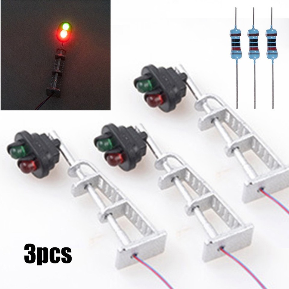 3 Sets Model Signals Part Traffic Light 9V To 12V Block Railway ...
