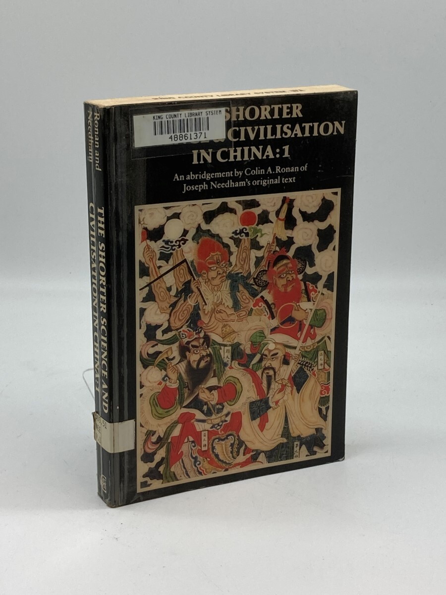 The Shorter Science and Civilisation in China, Vol. 1 | eBay
