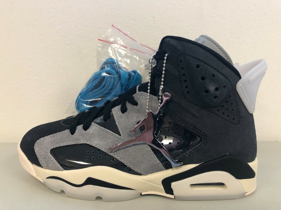 Nike Women's Air Jordan 6 Retro Tech Chrome Black Smoke Grey CK6635-001 ...