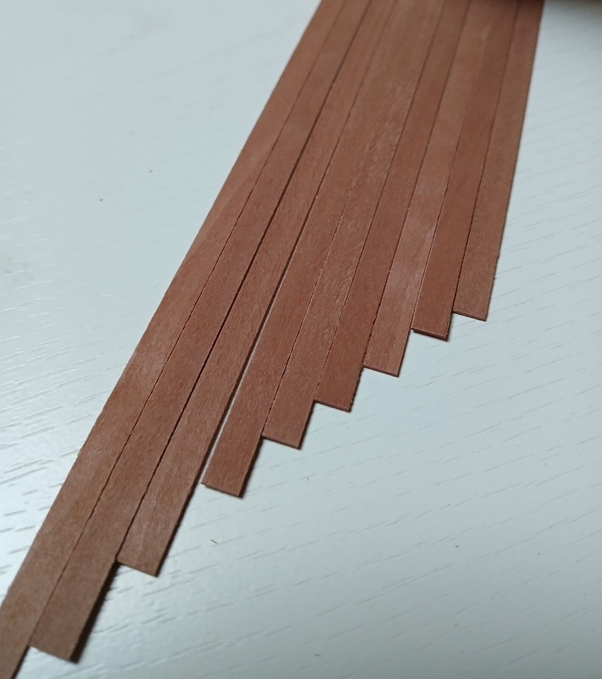WOODEN MODEL SHIP DECKING/HULL PLANKING, SHEATHING STRIPS (6MM/3.5MM ...