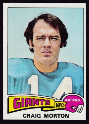 1975 TOPPS CRAIG MORTON CARD NO:55 NEAR MINT-MINT CONDITION | eBay