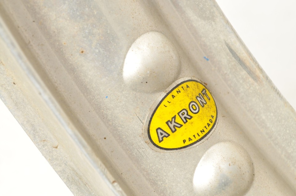 NOS Vintage Akront 18" Aluminum Alloy Rim Wheel - NOT PUNCHED dimpled ...