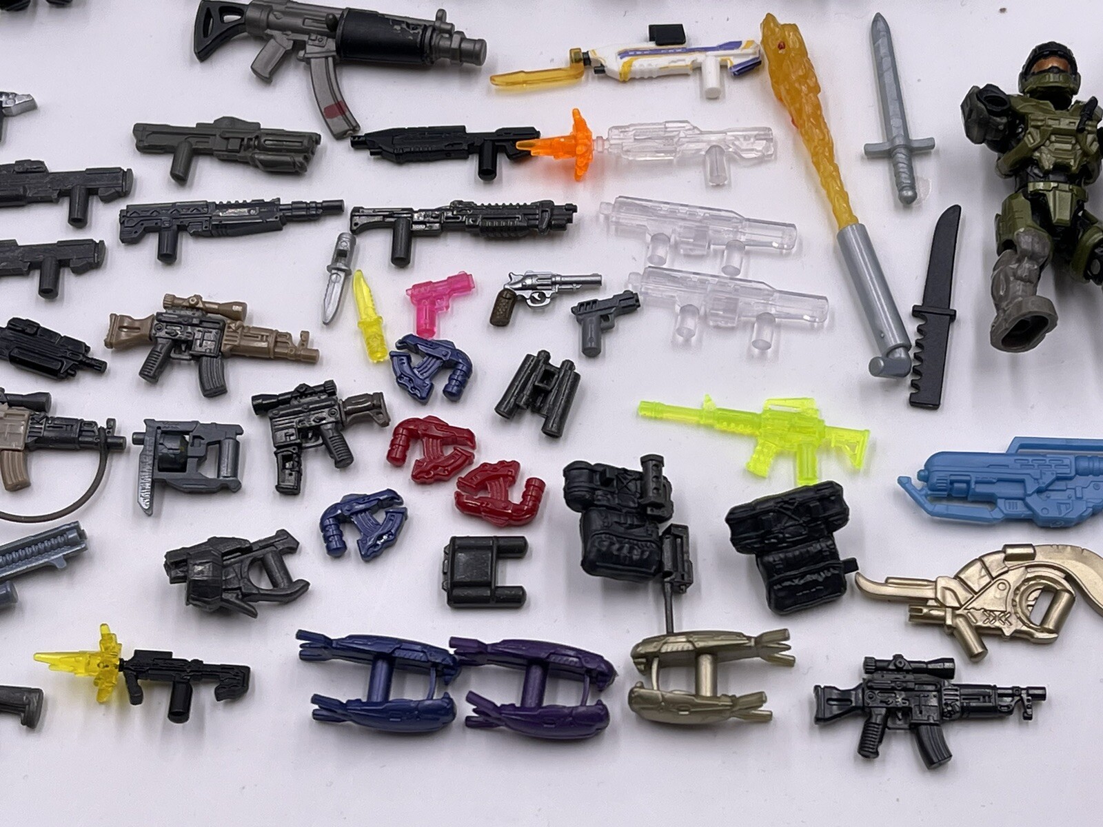 MEGA Bloks Construx Halo COD God Of War Predator 75+ Mini Figures & 90 ...