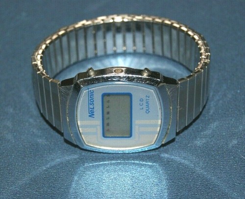 Vintage Nelsonic LCD Quartz Digital Watch For Parts or Repair | eBay
