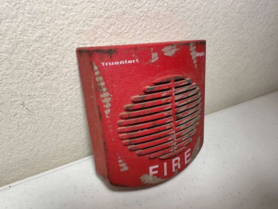 Simplex 4901-9820 Fire Alarm TrueAlert Horn Wall Red | eBay