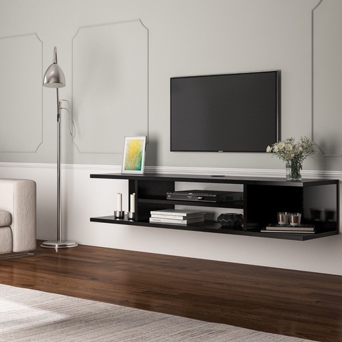 Decorotika Pivot 47'' Floating Tv Stand TV Wall Shelf Wall Mounted ...