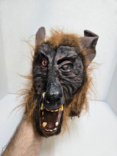 Wolf Head Mask Werewolf Halloween Party Costume Cosplay Scary Teeth ...