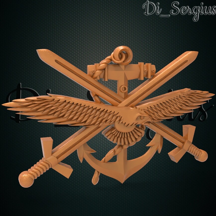 3D stl file relief USA Canada military Badge forCNC router cnc machine ...